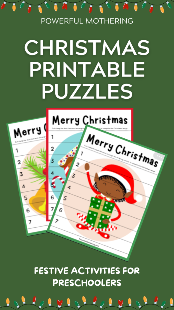 Christmas Printable Puzzles - Powerful Mothering - Learning Printables ...
